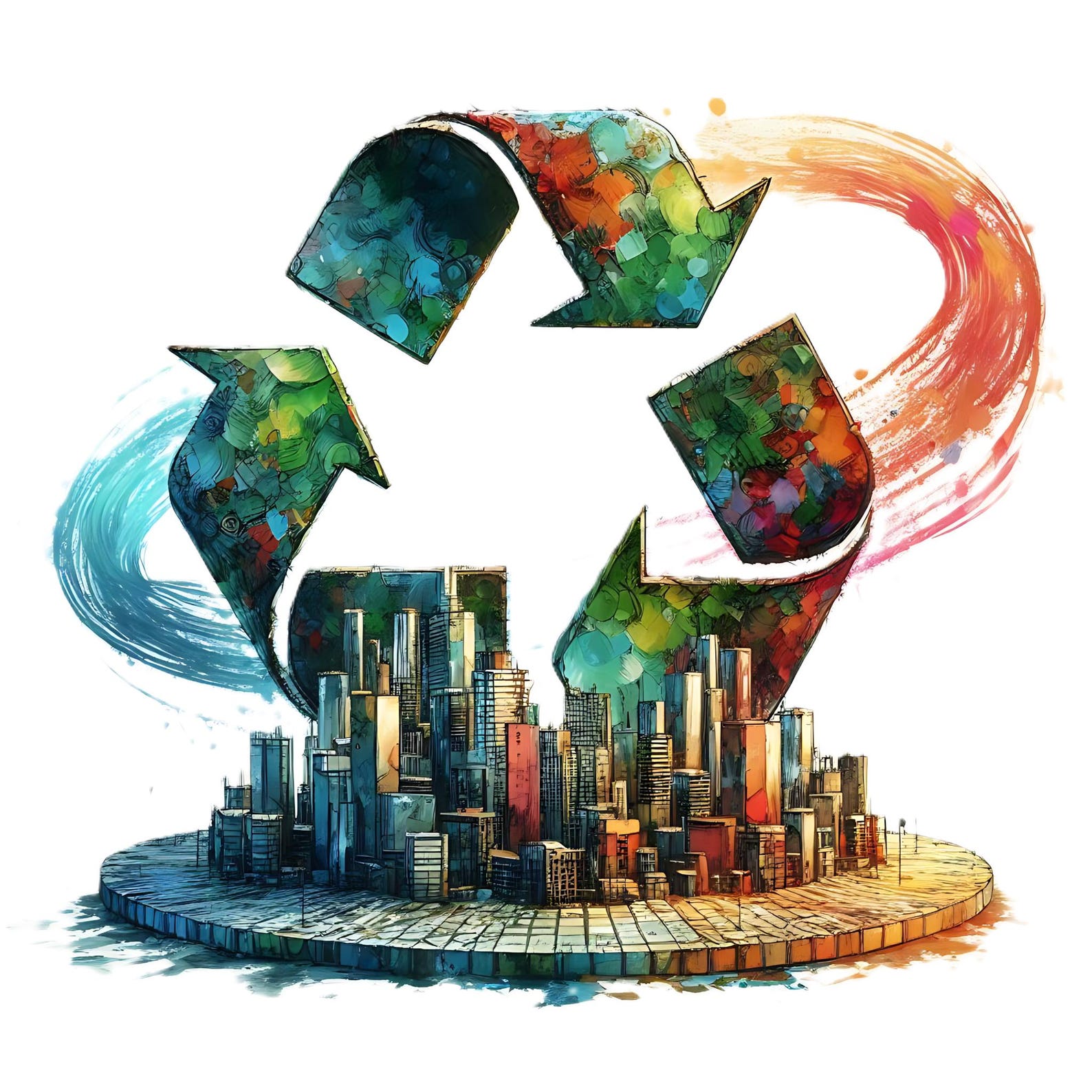 15 Cute Recycling Clipart PNG Set: Clipart Bundle Printable Recycling ...