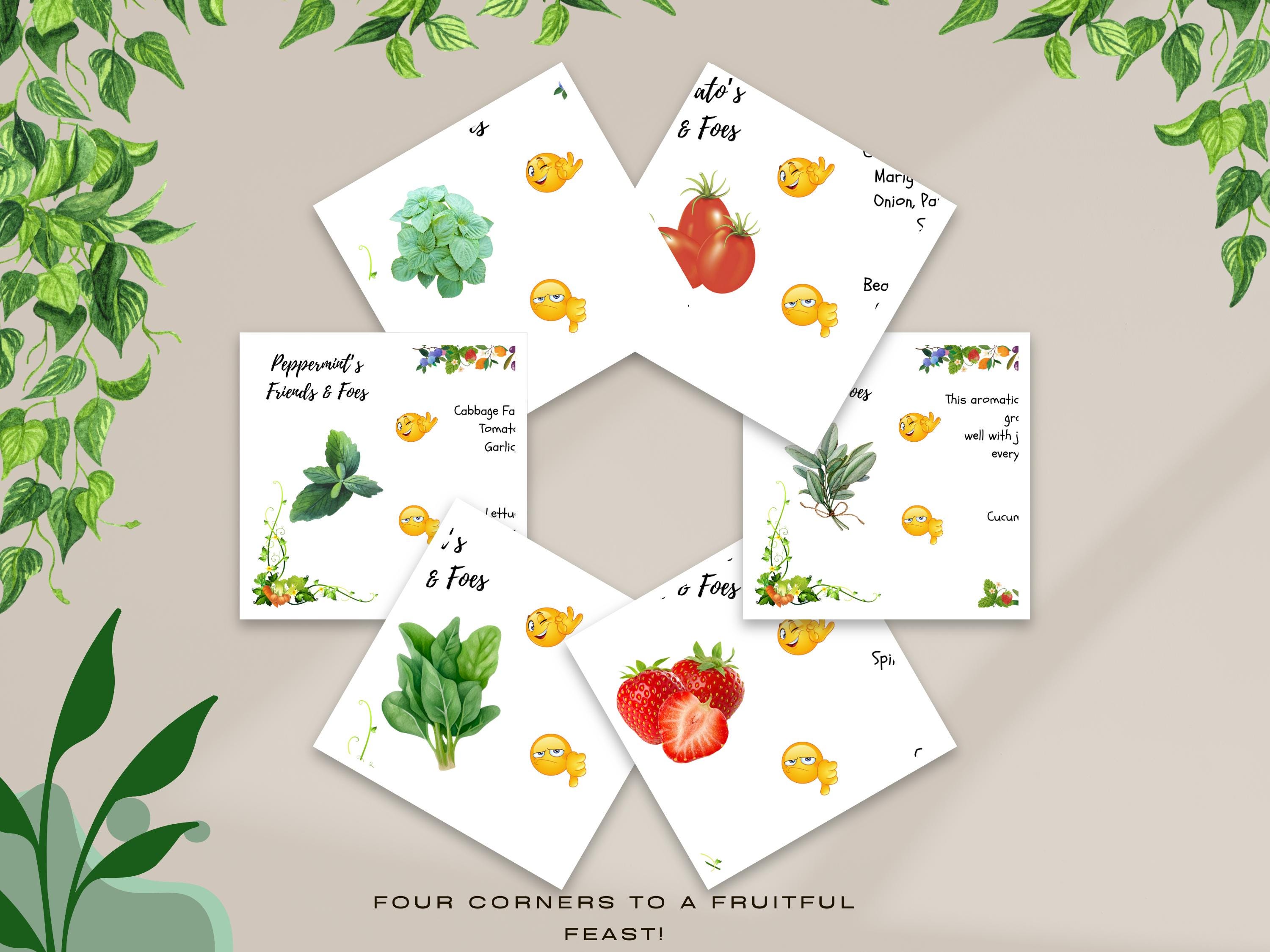 124 Plants Companion Planting Guide: Square Foot Garden Planner ...