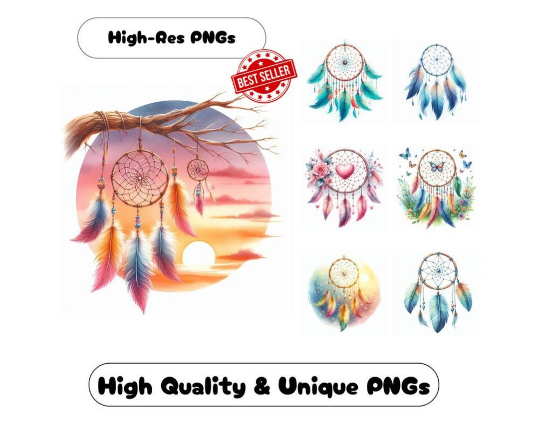 33 Beautiful Dreamcatcher Watercolor Clipart PNG Images, Lovely ...
