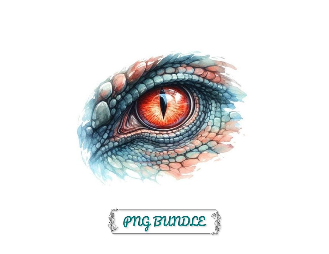 T-rex Eye Watercolor Clipart – T-rex PNG Digital Images, Commercial Use ...