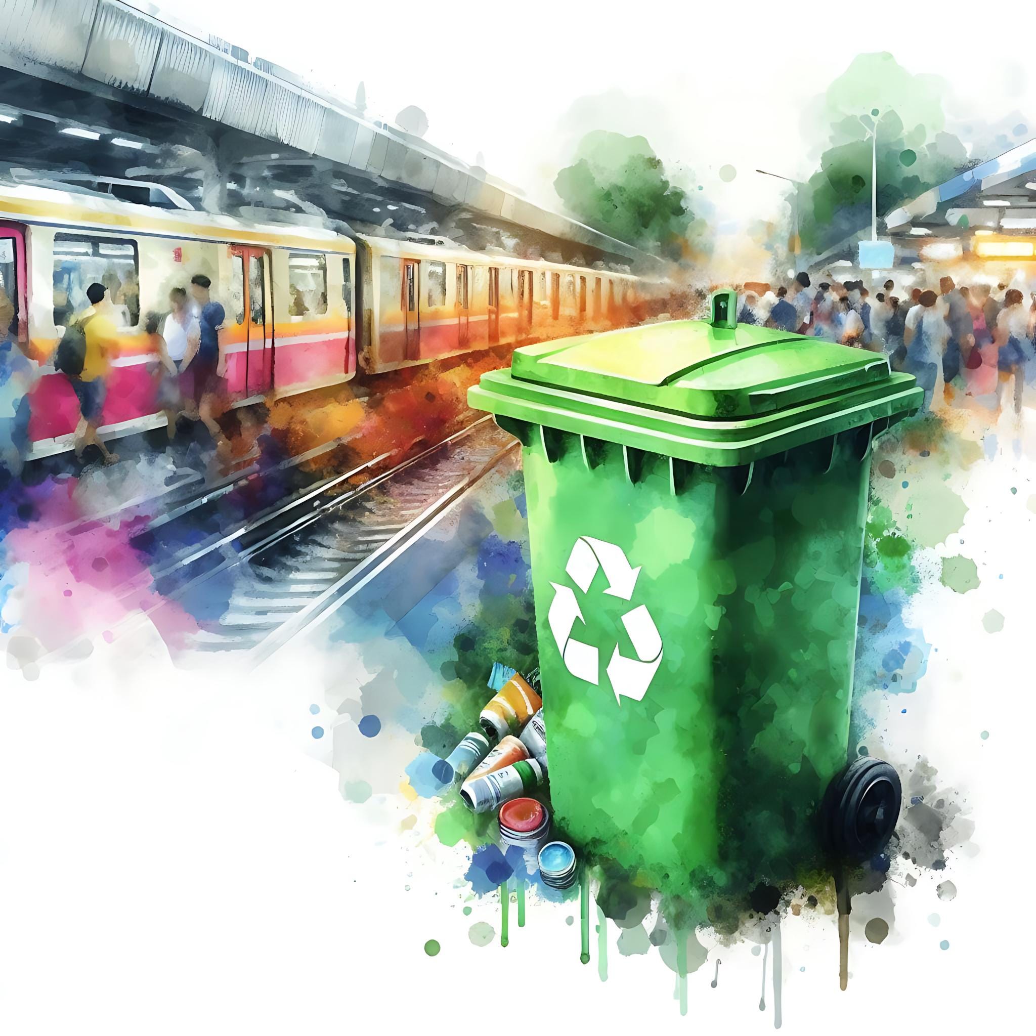 15 Cute Recycling Clipart PNG Set: Clipart Bundle Printable Recycling ...