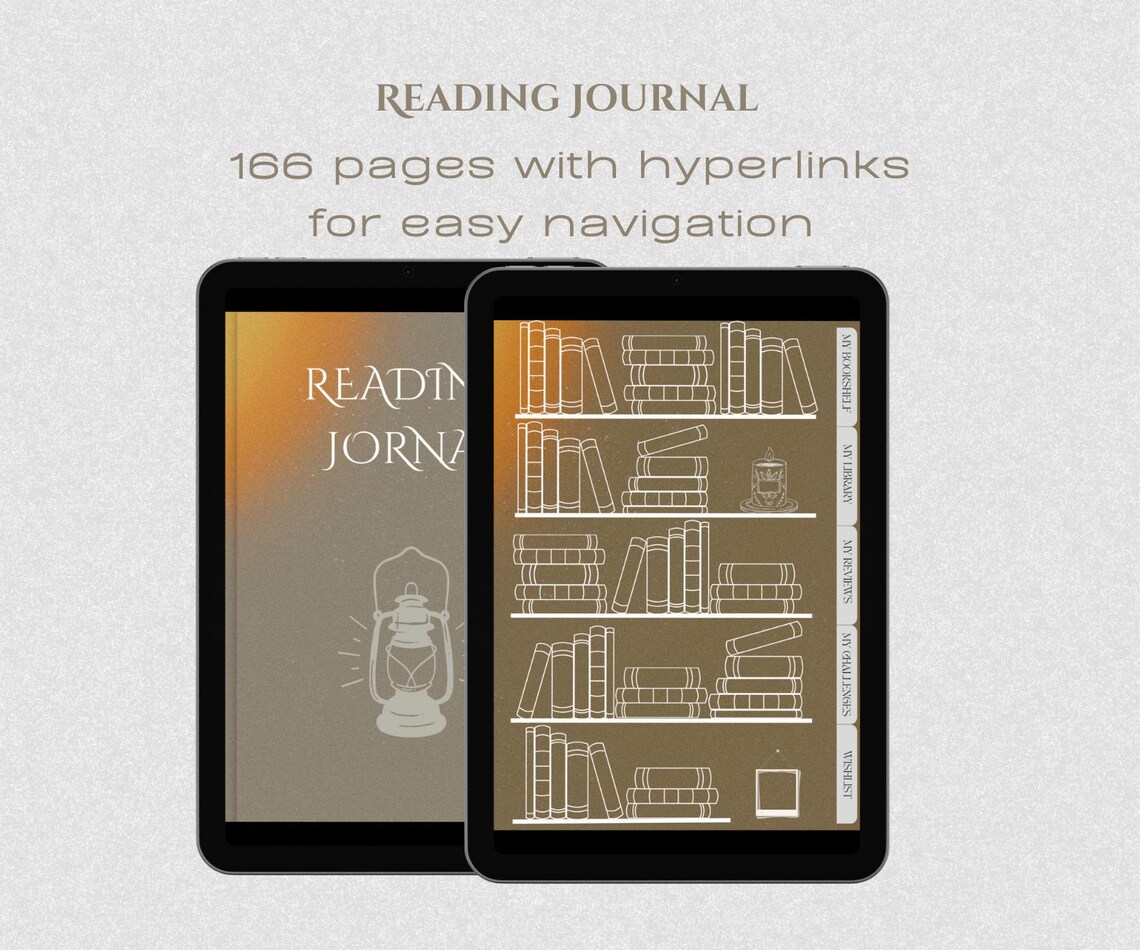 Digital Reading Journal,digital Journal,good Notes Journal,book Review ...
