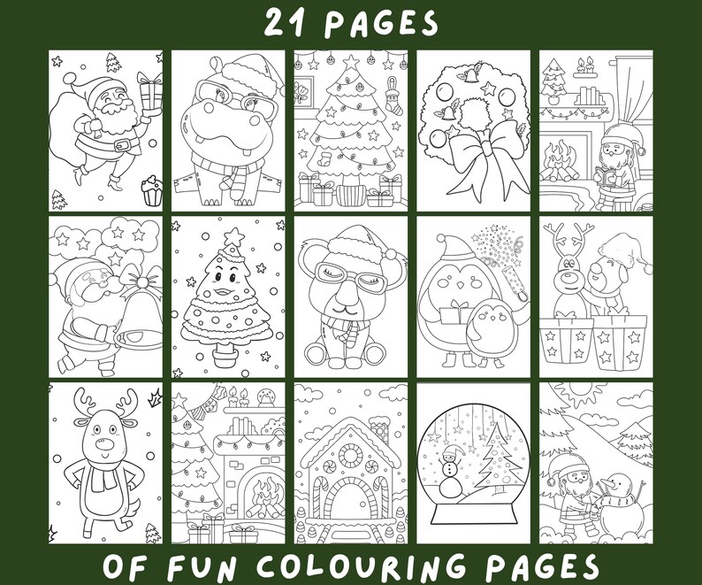 Coloring Pages - Christmas Printable Coloring Book & Sheets | Fun ...