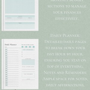Printable Daily Planner,2025 Planner,daily Goal Planner, PDF File ...