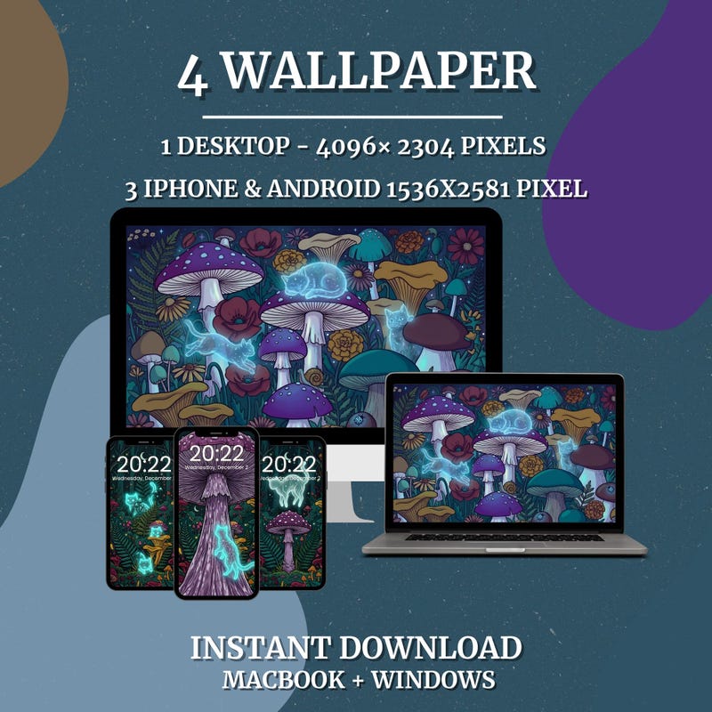Whimsigoth Desktop Wallpaper - Etsy