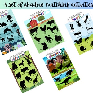 Ocean Animals Matching, Dinosaurs Matching, Farm Animals Matching ...