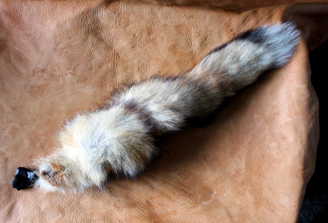 Fox Tail - Real Eco-friendly Red Fox Fur Tail on Extra Strong Braided ...