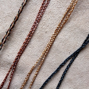 Fox Tooth Necklace - Real Fox Canine Fang on Hand-braided Adjustable ...