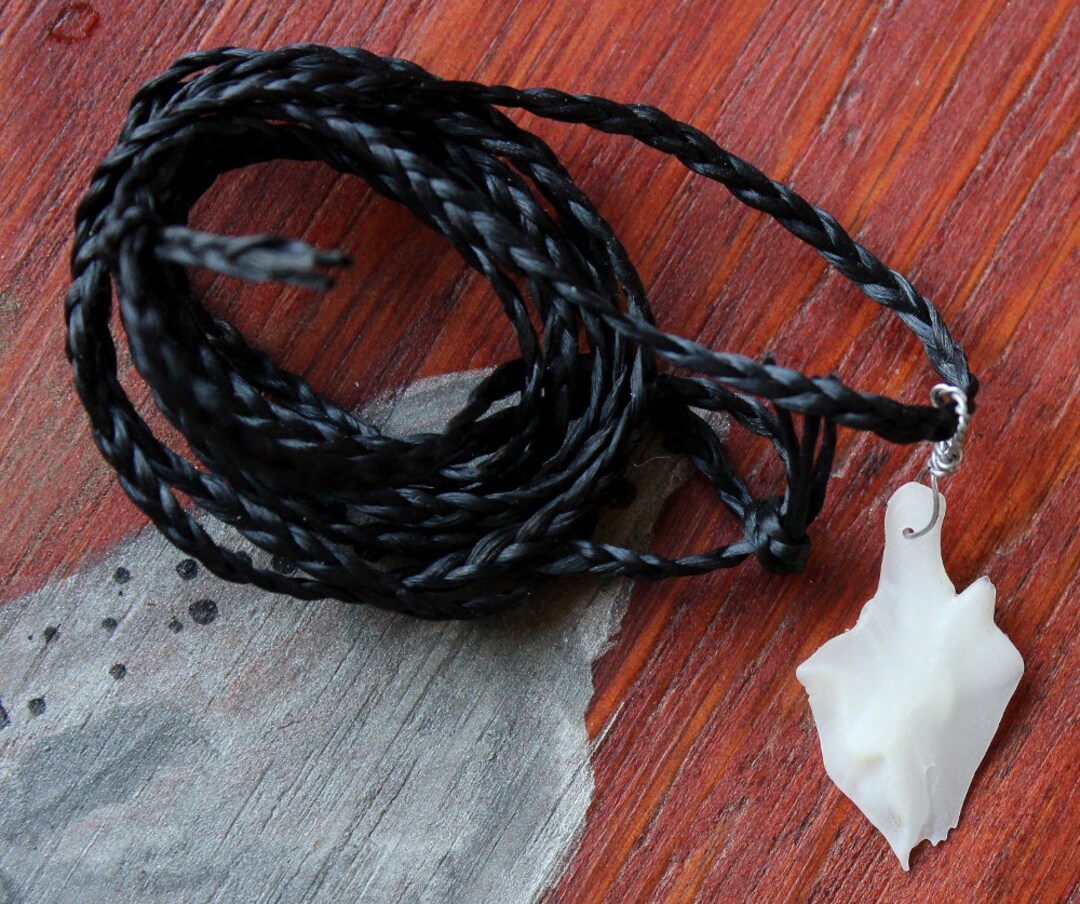 Gar Scale Necklace - Real Gar Fish Scale on Hand-braided Adjustable ...