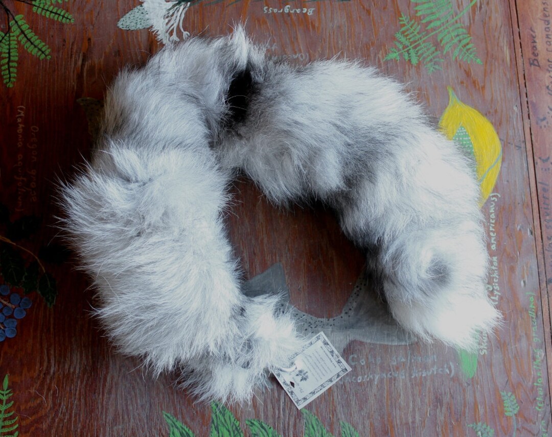 Super Double Length Fox Tail - Two Real Eco-friendly Tundra Fox Fur ...