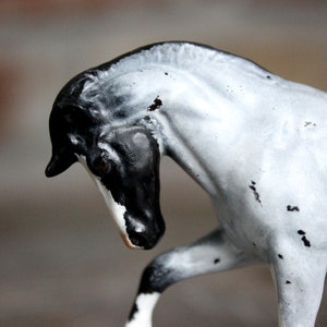 Mateo - Custom Blue Roan Sabino Pinto Breyer Stablemate Quarter Horse ...