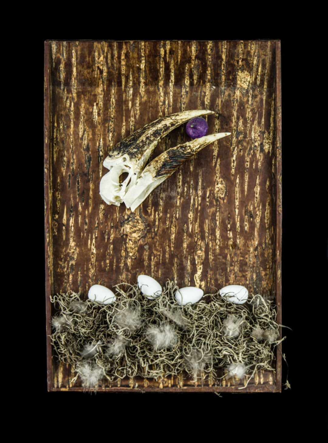 The Hermit - Tarot of Bones Original Assemblage - Black-casqued ...