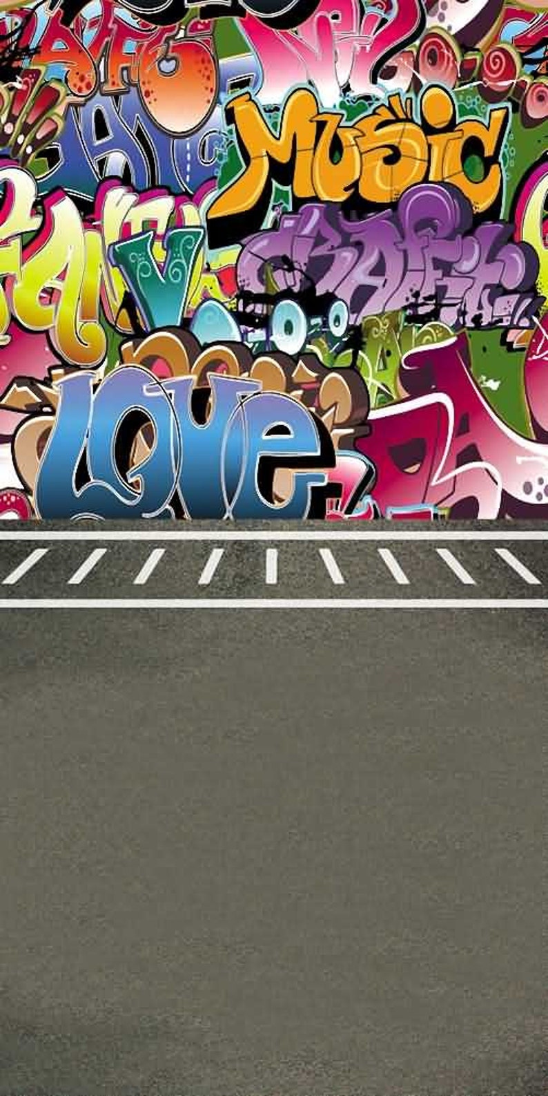 Graffiti Wall Backdrop Computer Printed Photography Background | Etsy