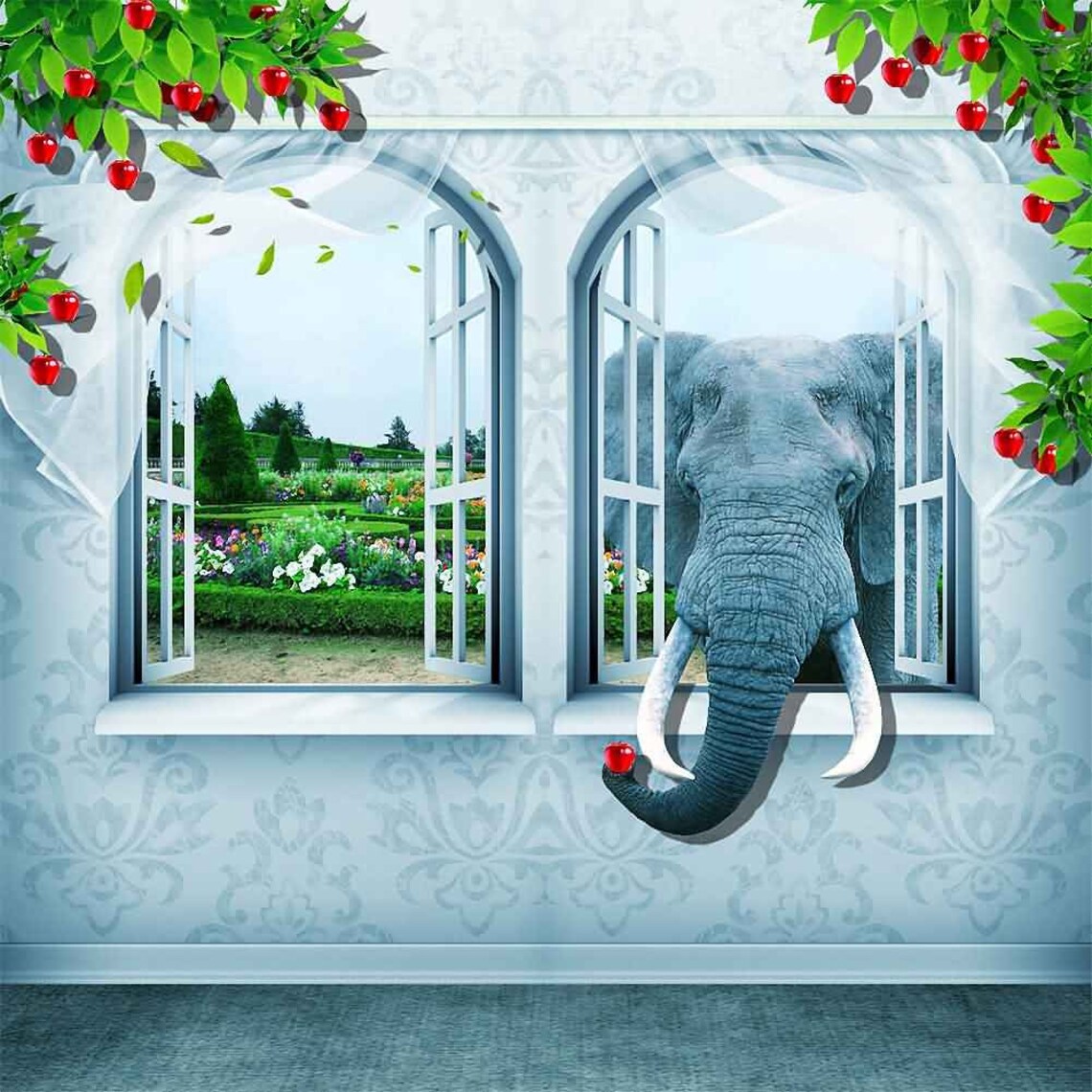 Arched Windows 10ft X 10ft Backdrop Computer Printed - Etsy