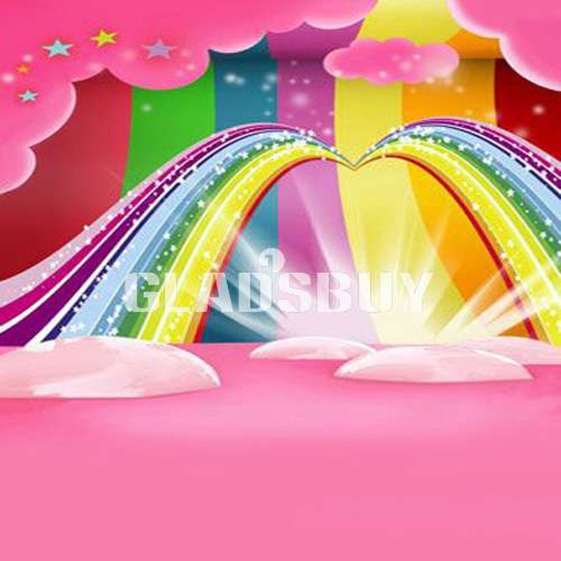 Beautiful Rainbow Backdrop Computer Printed Photography | Etsy