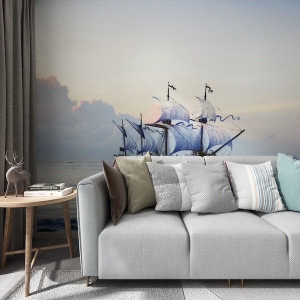 Sail Ship Wallpaper - Etsy