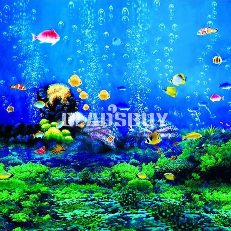Underwater World 8ft X 8ft Backdrop Computer Printed - Etsy