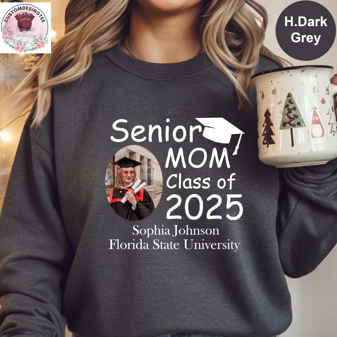 Personalized Photo Graduation 2025 Sweatshirt, Family Matching ...