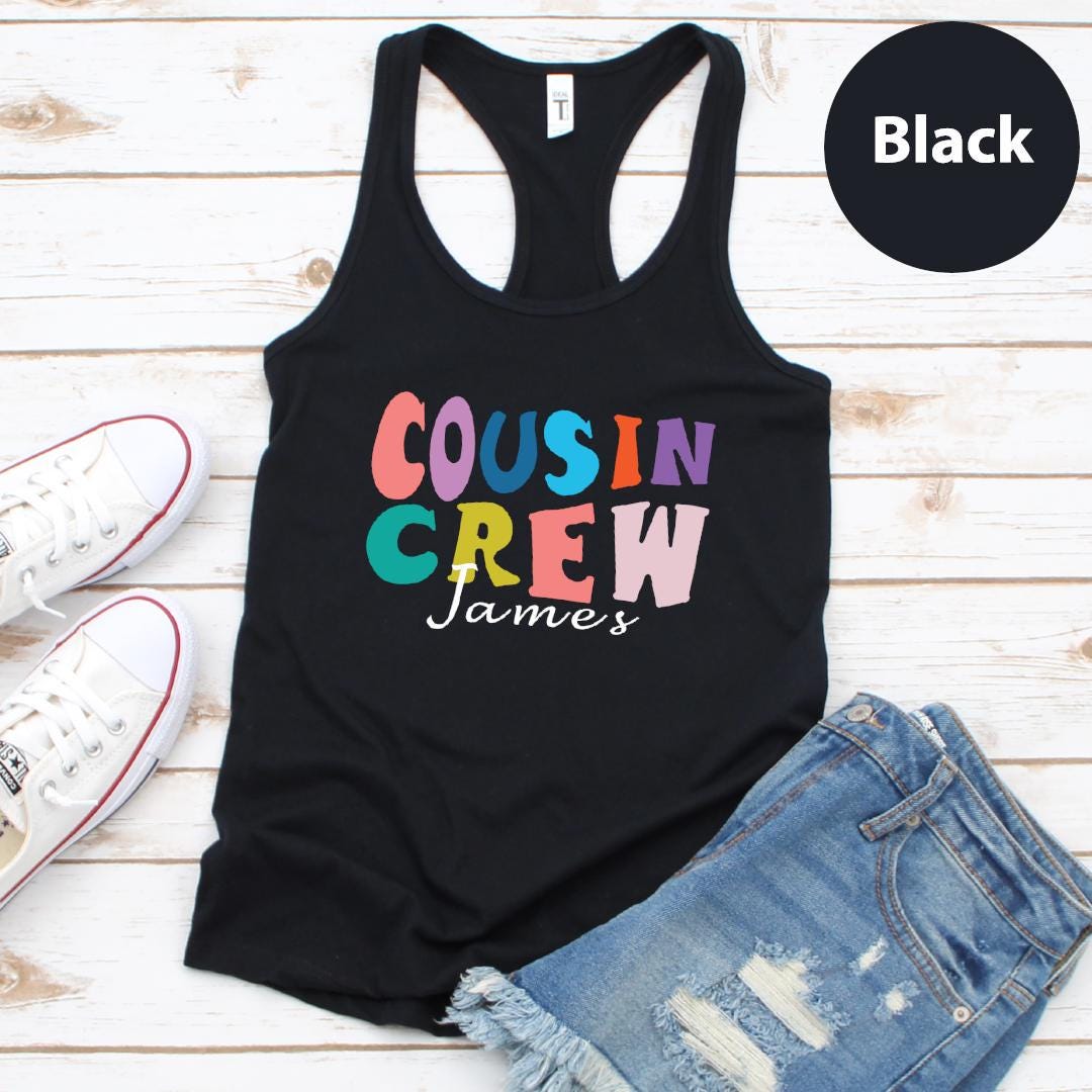 Custom Cousin Crew Tank Top, Family Matching Thanksgiving Shirt, Family ...