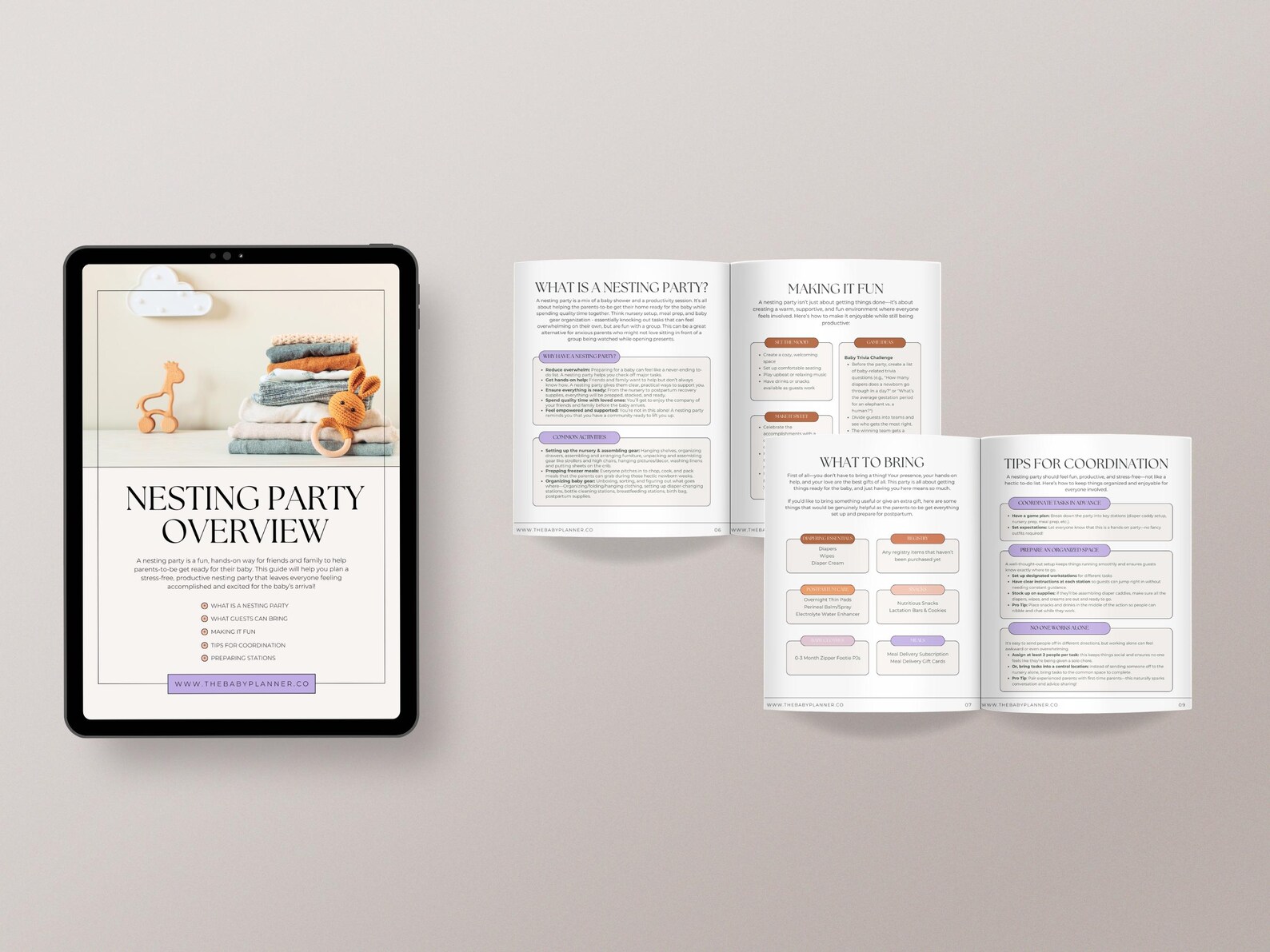 Nesting Party Guide and Checklist | Prepare for a Newborn | Baby Prep ...