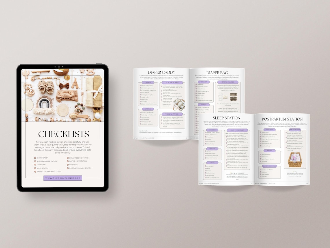 Nesting Party Guide and Checklist | Prepare for a Newborn | Baby Prep ...