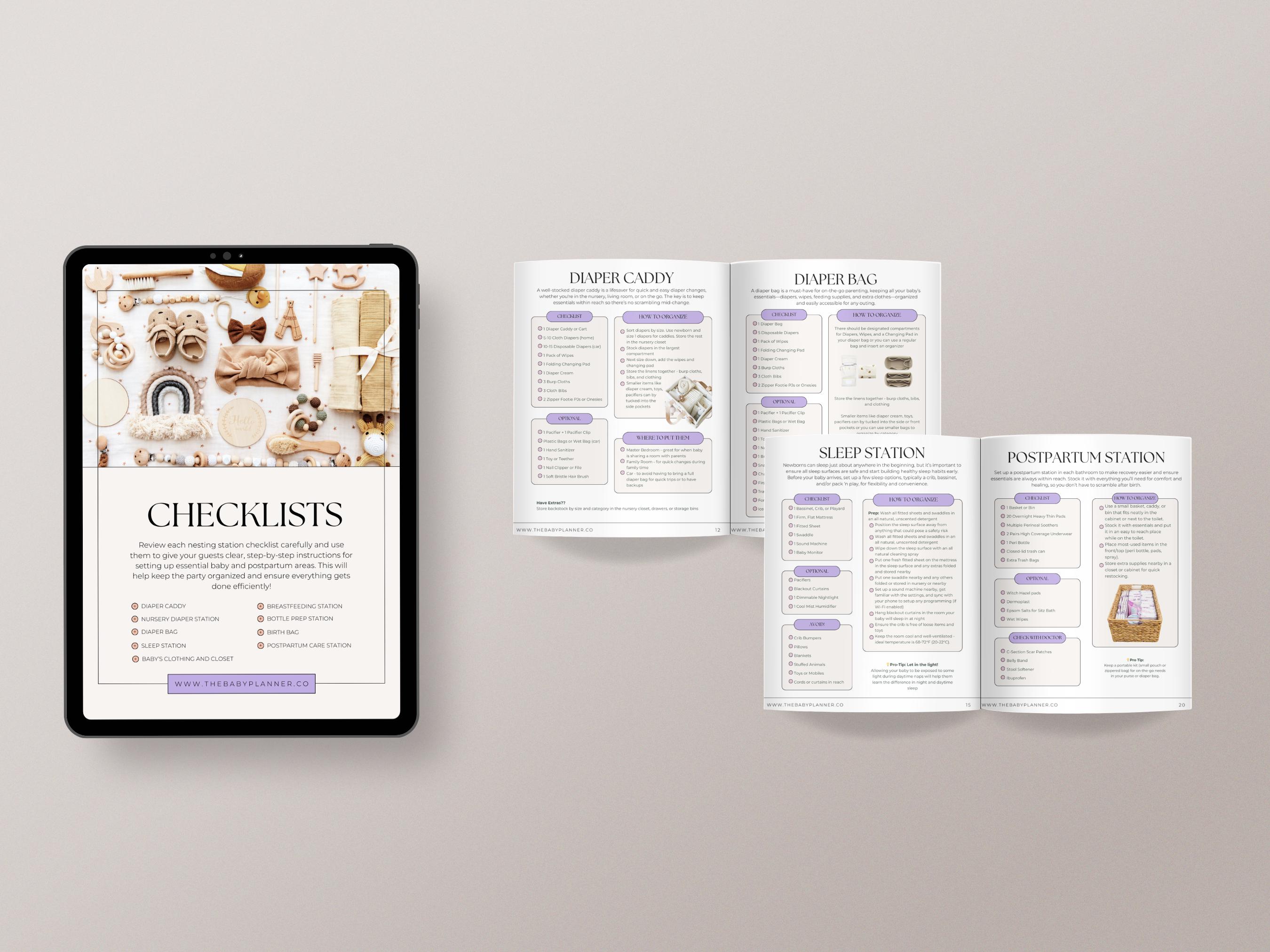 Nesting Party Guide and Checklist | Prepare for a Newborn | Baby Prep ...