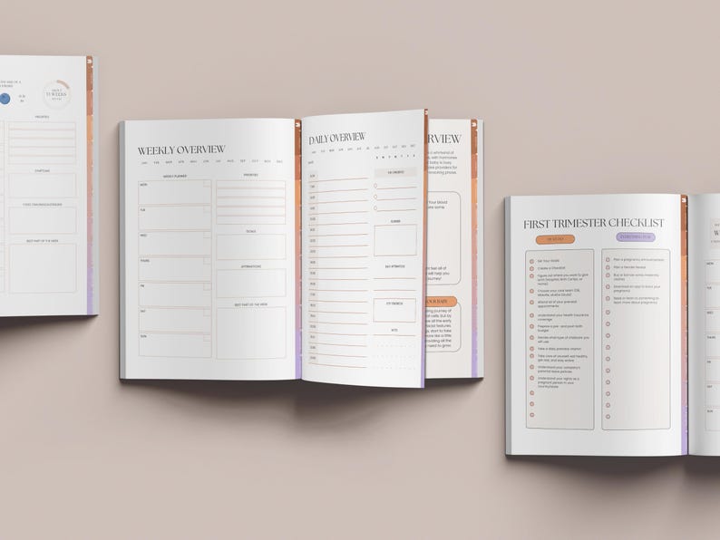 Digital Pregnancy Planner | Printable Pregnancy Plan, New Mom Planner ...