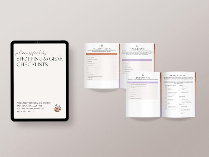 Digital Pregnancy Planner | Printable Pregnancy Plan, New Mom Planner ...