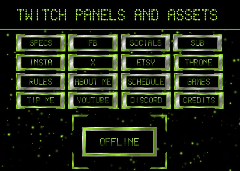 Animated CLEAN Metallic Scoreboard - LIME- Twitch Streamer Overlay Pack ...