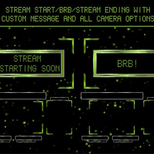 Animated CLEAN Metallic Scoreboard - LIME- Twitch Streamer Overlay Pack ...