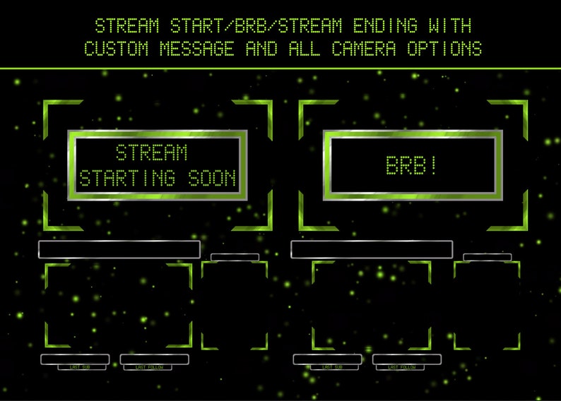 Animated CLEAN Metallic Scoreboard - LIME- Twitch Streamer Overlay Pack ...