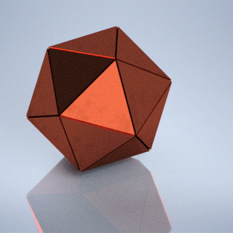 Weld-it Kit Icosahedron. Get a DXF and SVG Icosahedron Design Cut so ...