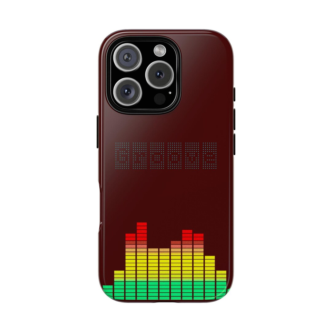 Retro Groove Equalizer Phone Case, Music Visualizer iPhone Cover ...