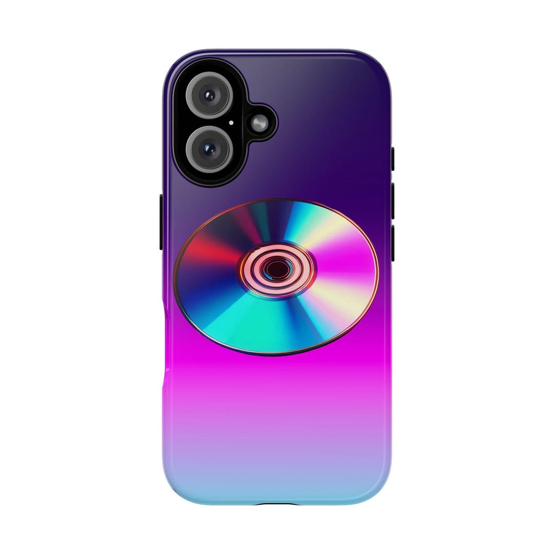 Retro CD Phone Case, Neon Aesthetic iPhone & Samsung Cover, Y2K Music ...