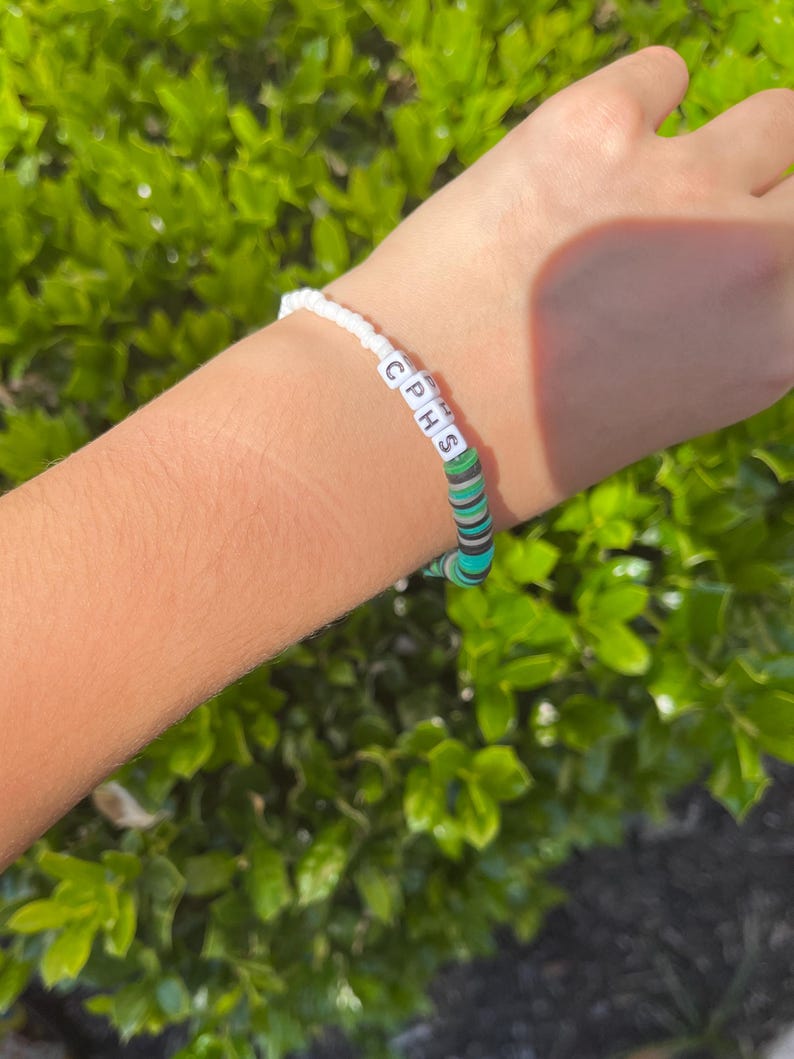 Custom Team Bead Bracelet - Etsy