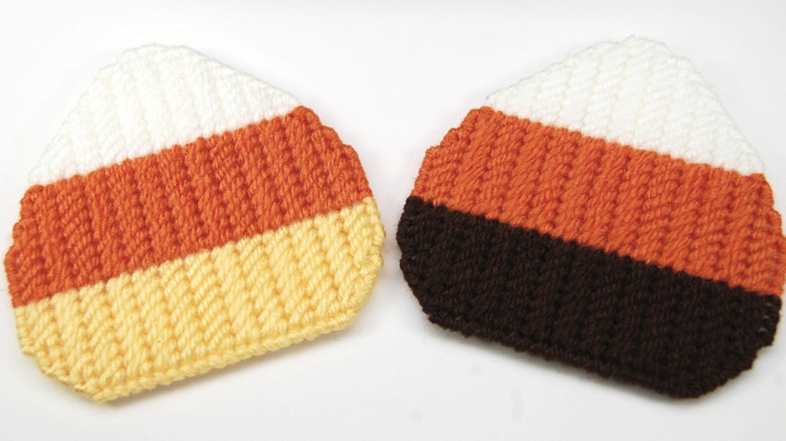 PATTERN: Candy Corn Coasters in Plastic Canvas | Etsy