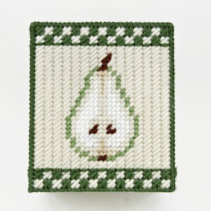 PATTERN: Country Pears Tissue Box Cover Pattern in Plastic Canvas - Etsy