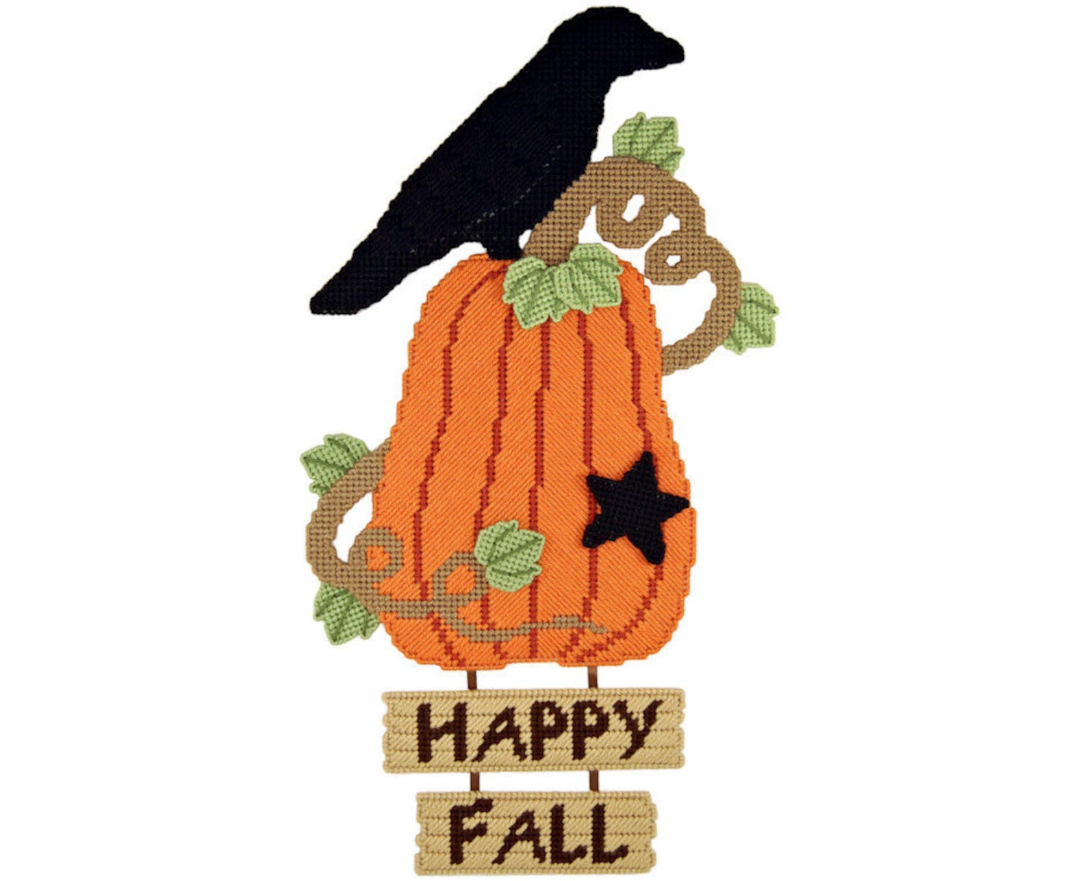 PATTERN: Happy Fall Wall Hanging in Plastic Canvas - Etsy