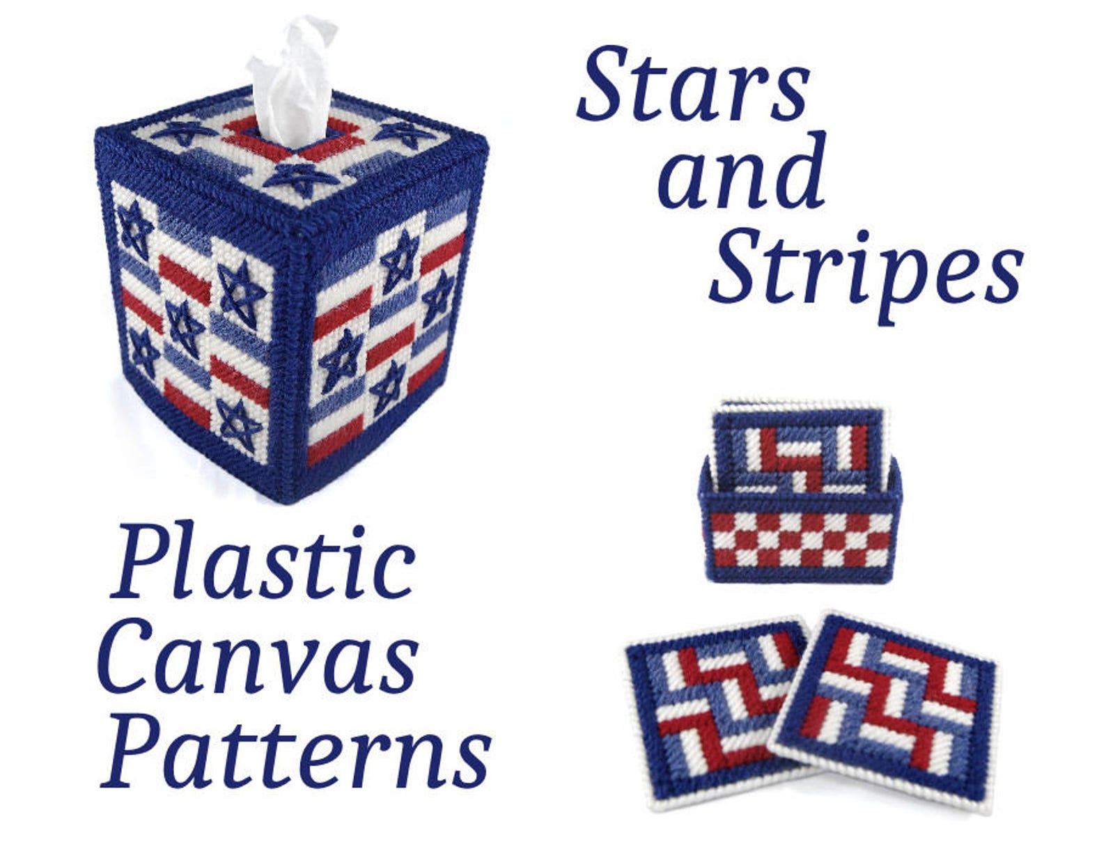 PATTERN: Stars and Stripes Plastic Canvas Pattern - Etsy