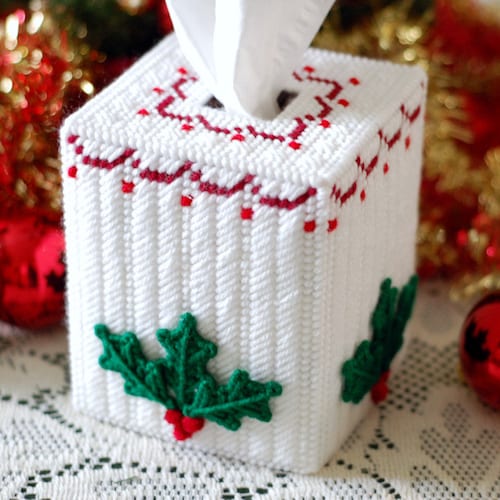 PATTERN: Daisy Tissue Box Cover in Plastic Canvas - Etsy