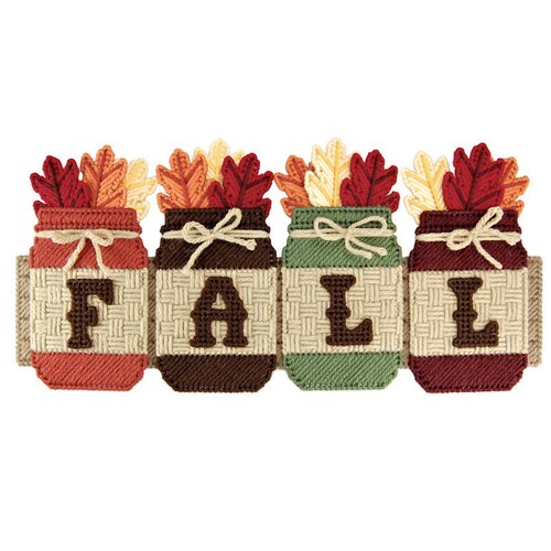PATTERN: Fall Harvest Plastic Canvas Tissue Box Cover - Etsy