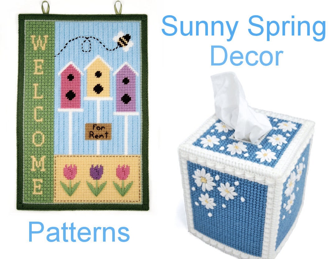 PATTERN: Sunny Spring Decor in Plastic Canvas - Etsy