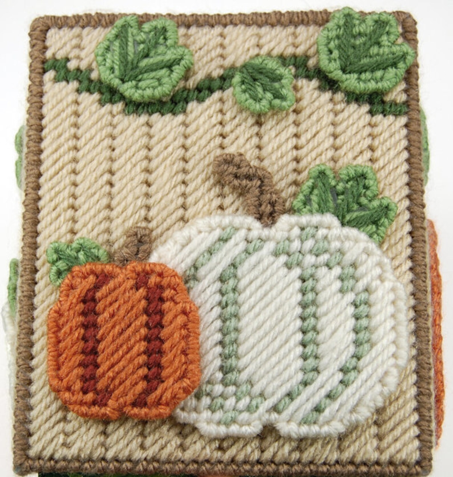 PATTERN: Fall Harvest Plastic Canvas Tissue Box Cover - Etsy