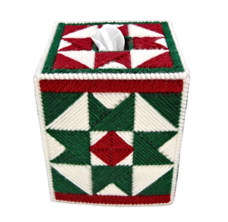 PATTERN Christmas Quilt Tissue Box Cover In Plastic Canvas Etsy pattern-christmas-quilt-tissue-box-cover-in-plastic-canvas-etsy