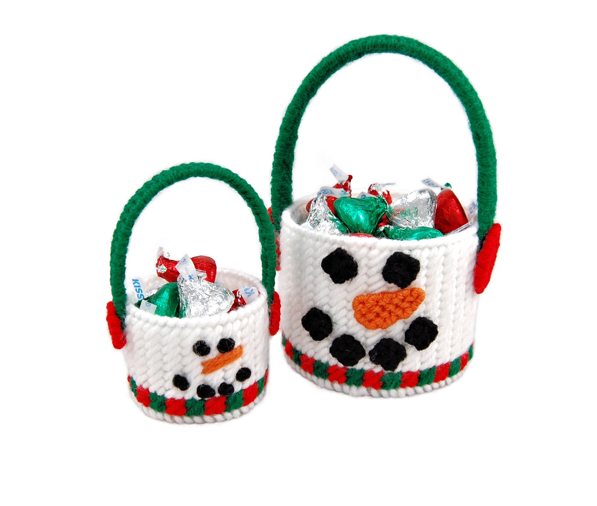 PATTERN: Snowman Basket Pattern in Plastic Canvas - Etsy