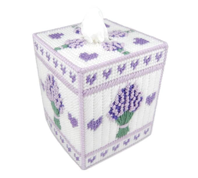 PATTERN: Lavender Tissue Box Cover in Plastic Canvas - Etsy