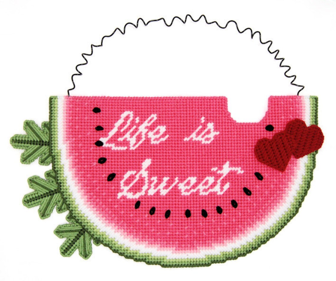 PATTERN: Life is Sweet Wall Hanging in Plastic Canvas - Etsy