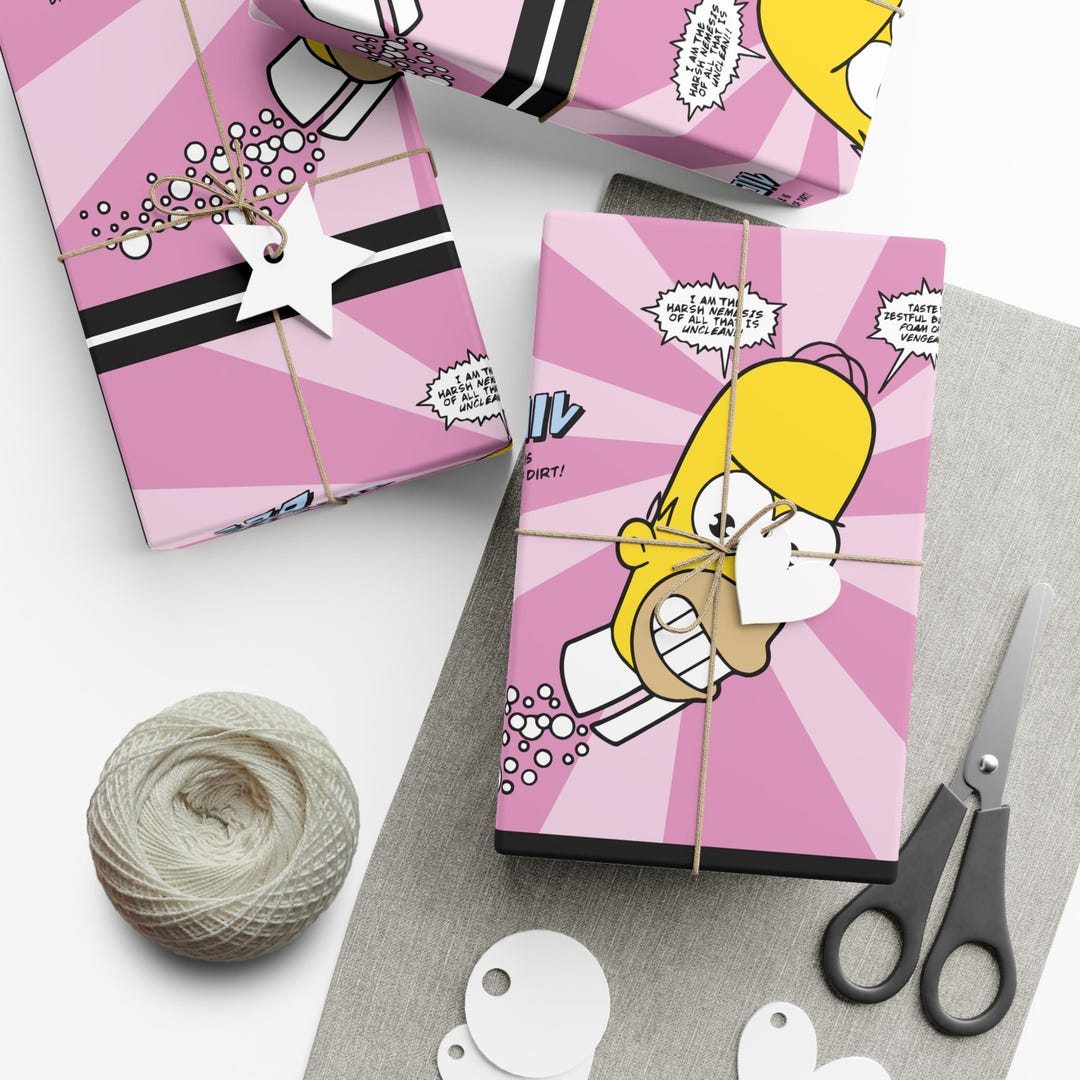 The Simpsons Gift Wrap Papers - Etsy