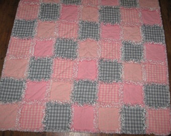 Gray Rag Quilt | Etsy