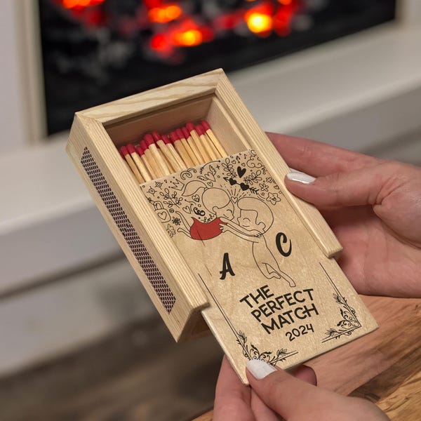 Wooden Matchbox - Etsy